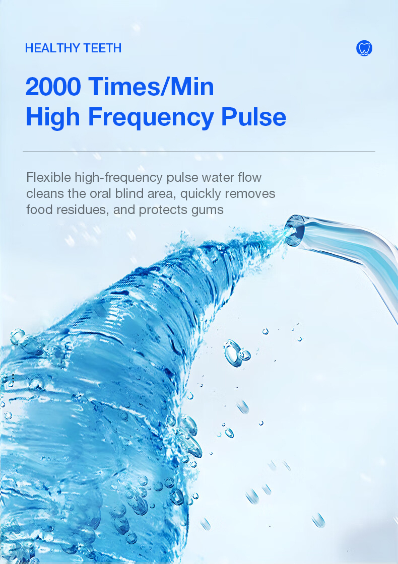 Airuidu CF500 Water Flosser 160ml ไหมขัดฟันพลังน้ำ (4 โหมด+4 หัวฉีด ...