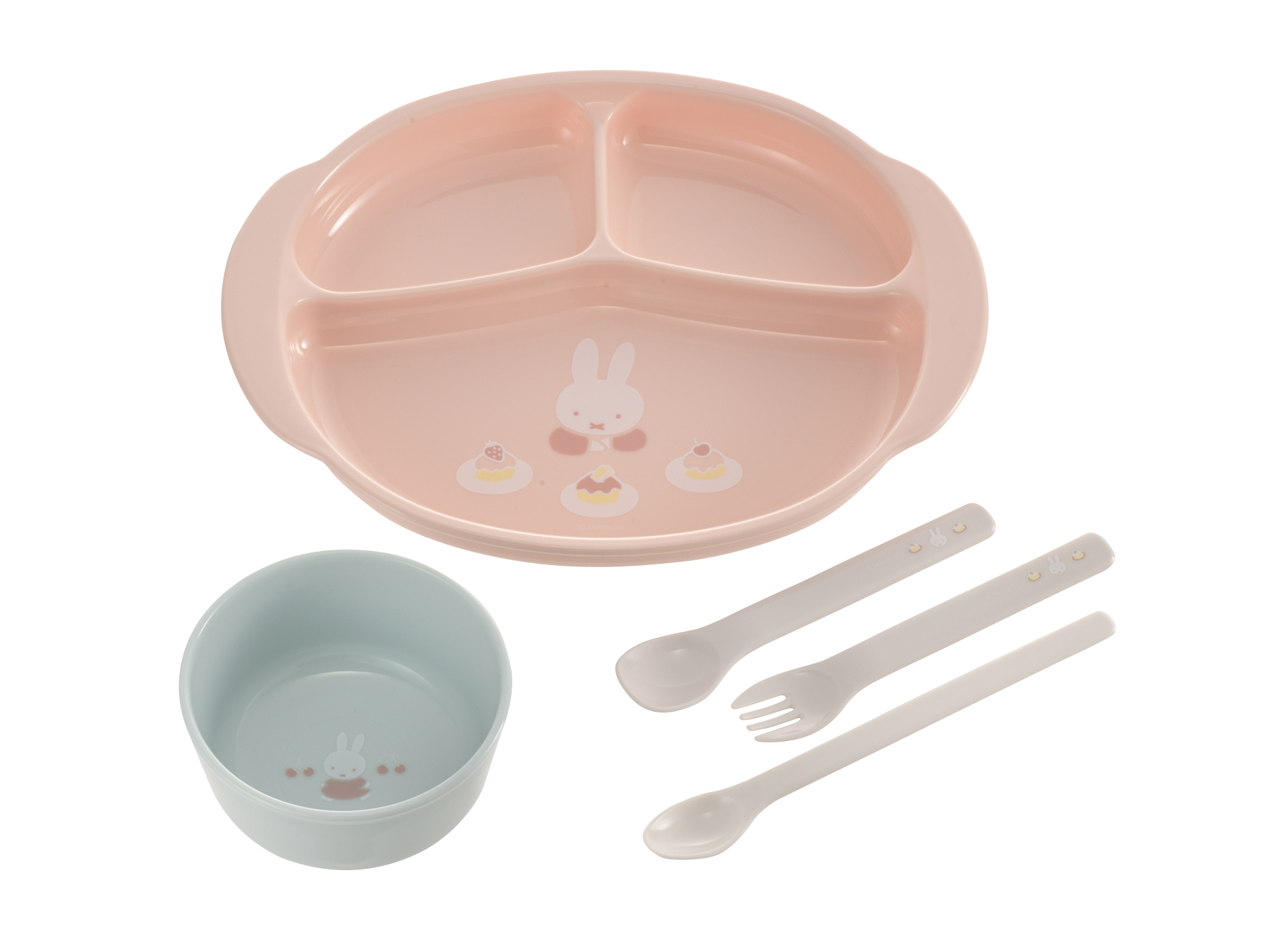 Richell (ริเชล) Miffy Feeding Set ชุดทานข้าวลายลิขสิทธิ์ Miffy ชุดฝึก ...
