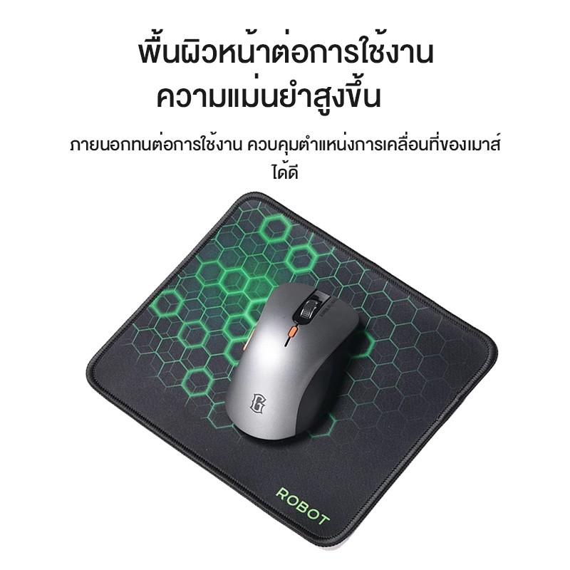 VIVAN x ROBOT แผ่นรองเมาส์ รุ่น RP01 Mouse Pad ที่รองเมาส์ ขนาด 22x18 ...