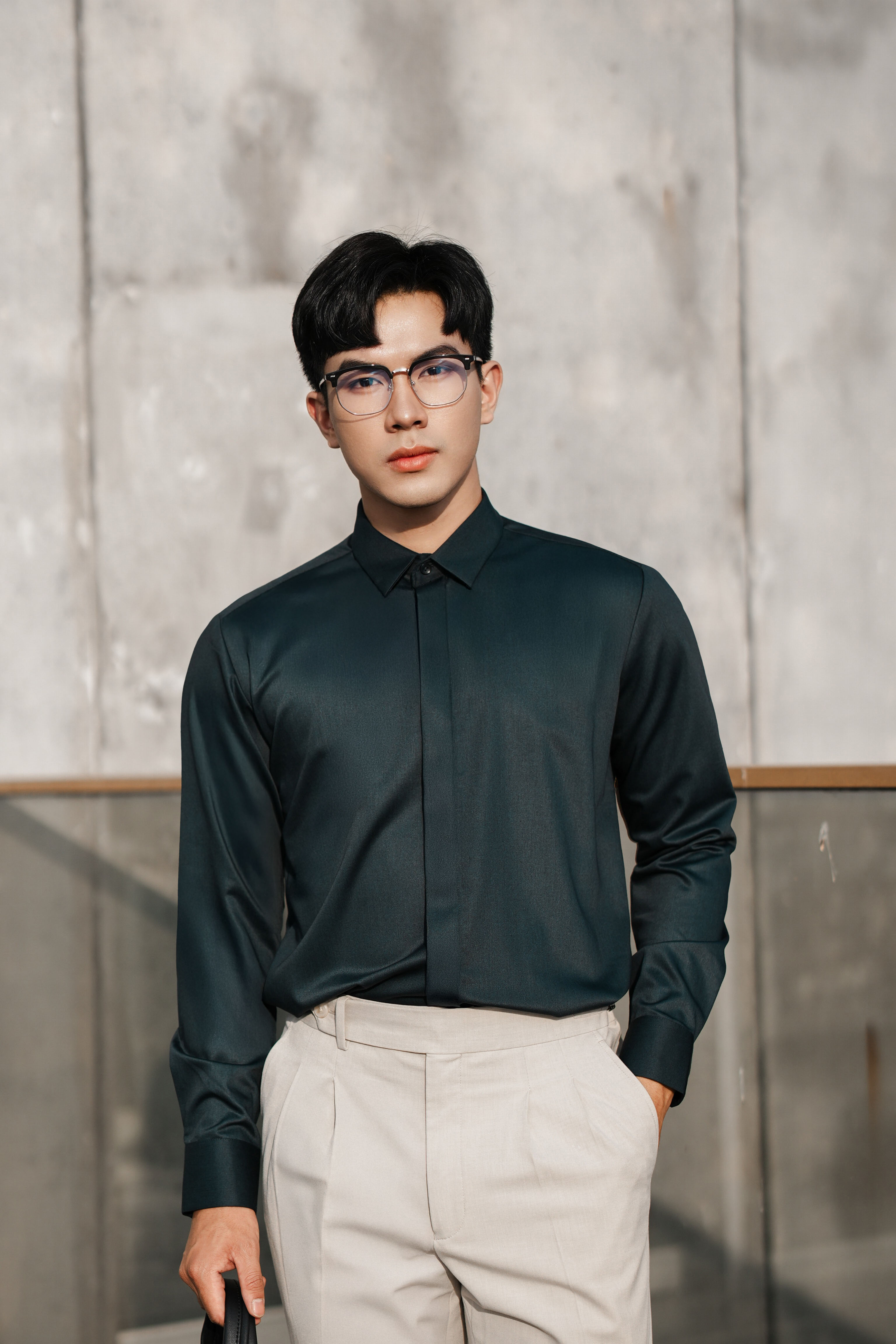 DANDY COSMO | [12 สี]คอปกเสื้อเชิร์ต Premium HiQ Bamboo Fabric ผ้าใยไผ่ ...