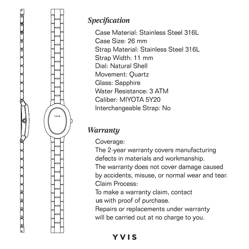 YVIS Timepiece (Limited Color) (Stainless Steel) (สินค้าพร้อมส่ง ทยอย ...