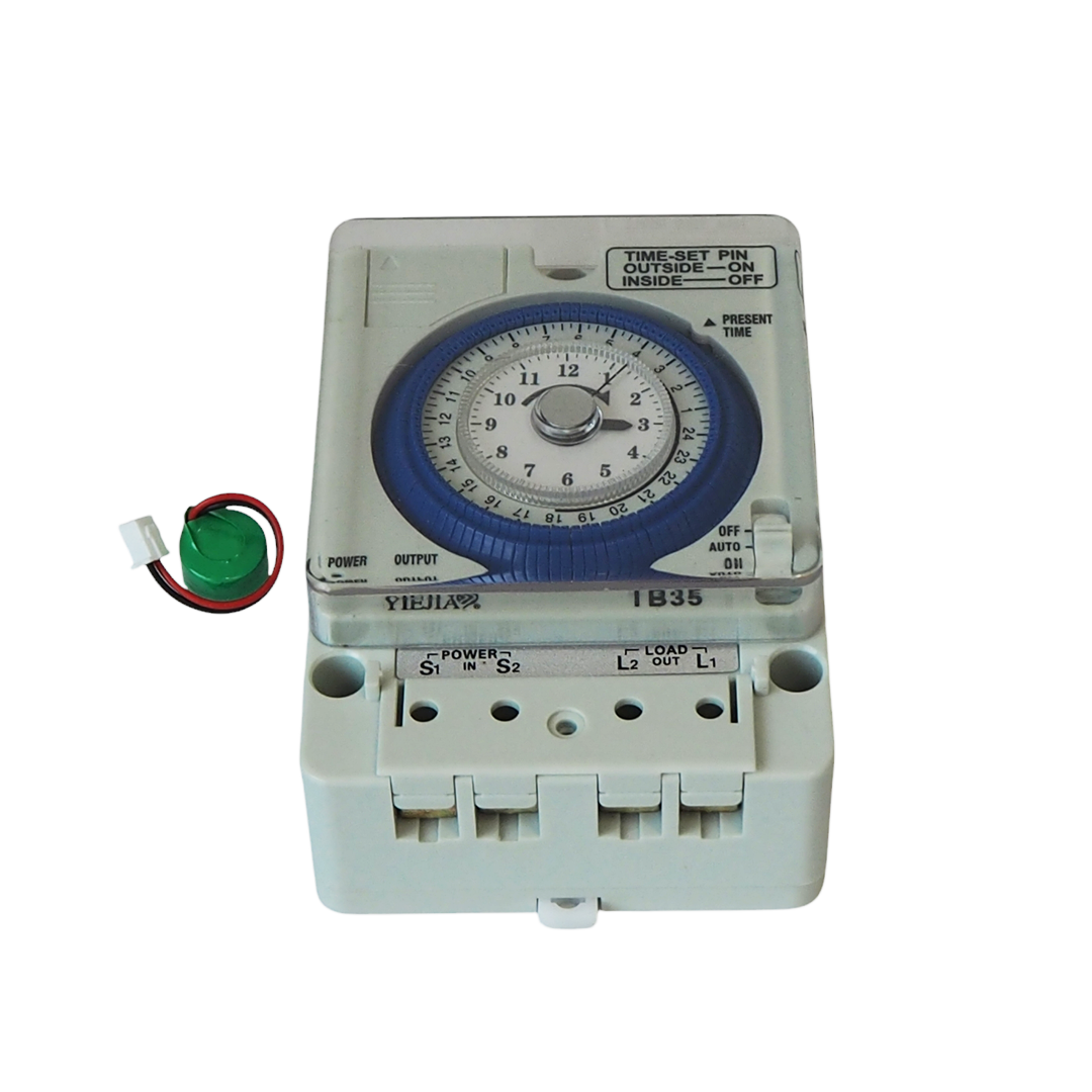 TB-35B TIME SWITCH ไทม์เมอร์สวิตช์แบบไขลาน ไทม์เมอร์ 24ชั่วโมง AC100-240V 15A ความละเอียด15นาที ...