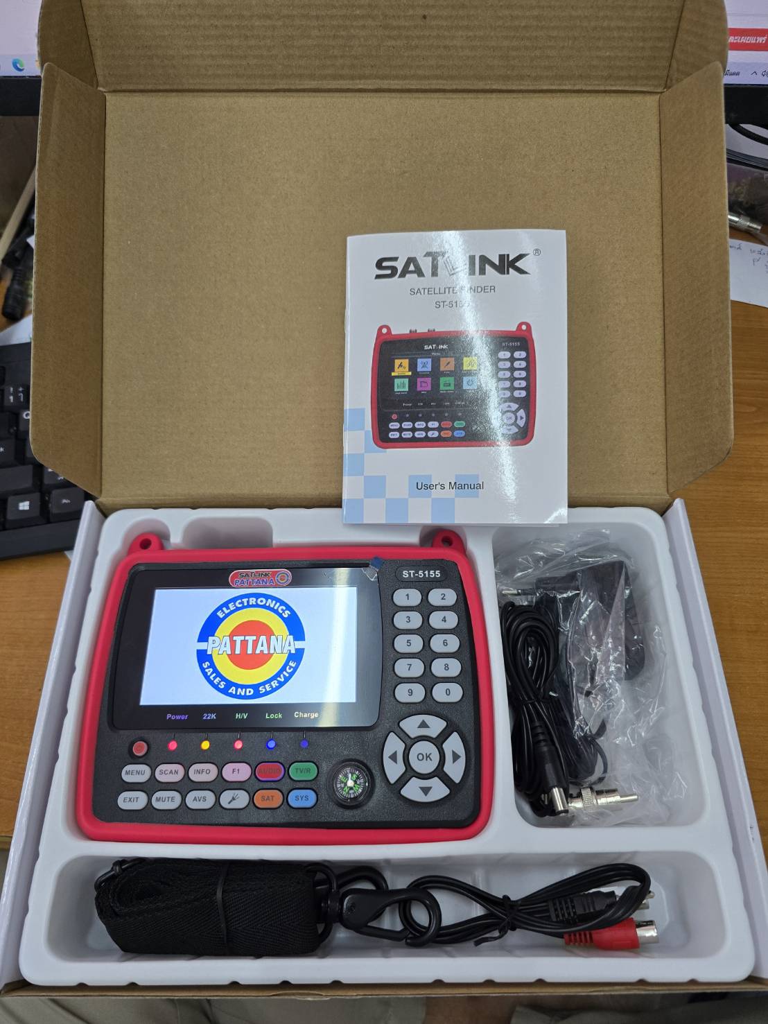 เครื่องวัดสัญญาณ PATTANA จานดาวเทียมและดิจิตอลทีวี SATLINK รุ่น ST-5155 ...