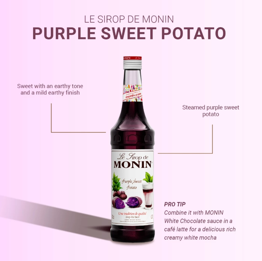 MONIN Purple Sweet Potato Syrup น้ำเชื่อมกลิ่นมันม่วง 700 มิลลิลิตร ...