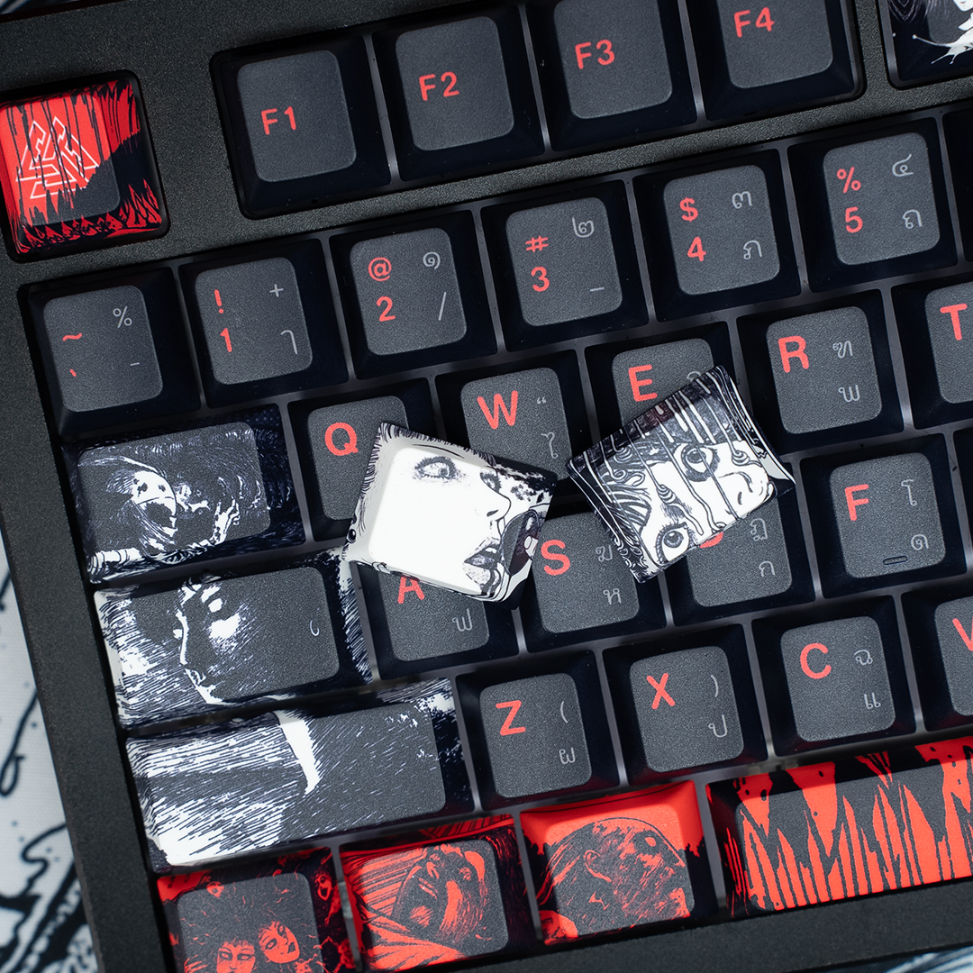 Set Keycap “EGA X JUNJI ITO COLLECTION” เซ็ทคีย์แคป Full Set 128 Key ...