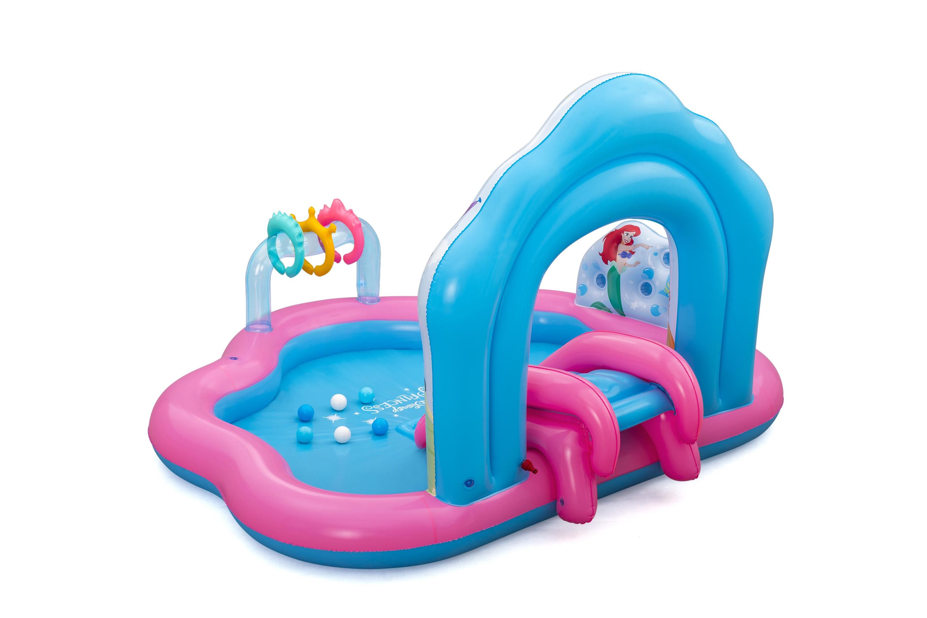 Bestway(เบสเวย์) 9103Y สระน้ำ ขนาด 2.21m x 1.93m x 1.40m Little Mermaid ...