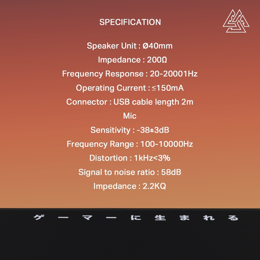 EGA TYPE H15 หูฟังเกมมิ่ง Gaming Headset เสียงเสมือน 7.1 เสียงรอบทิศทาง ...