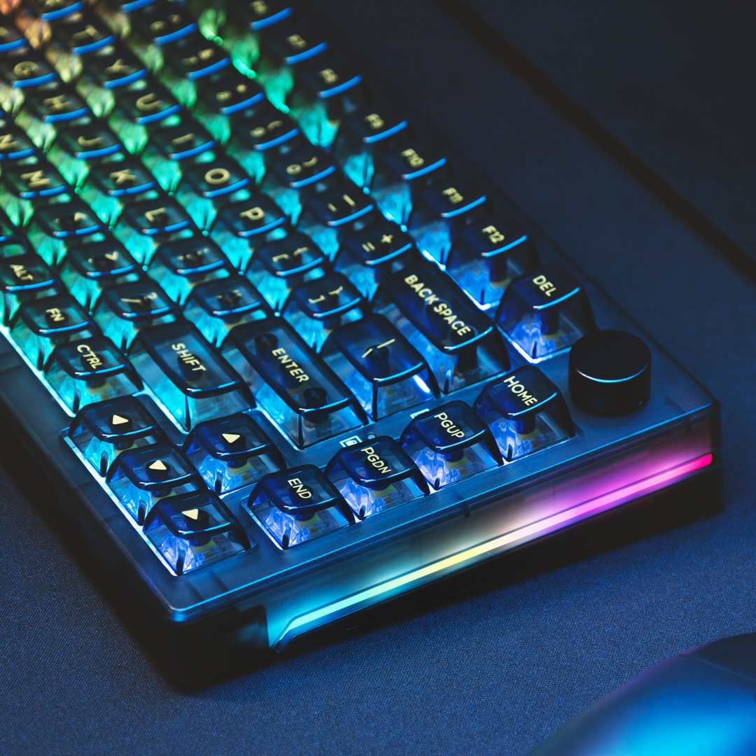 [ประกัน 1 ปี] SARU คีย์บอร์ดเกมมิ่ง KX-75 Cosmic Smoke พร้อม Gateron ...