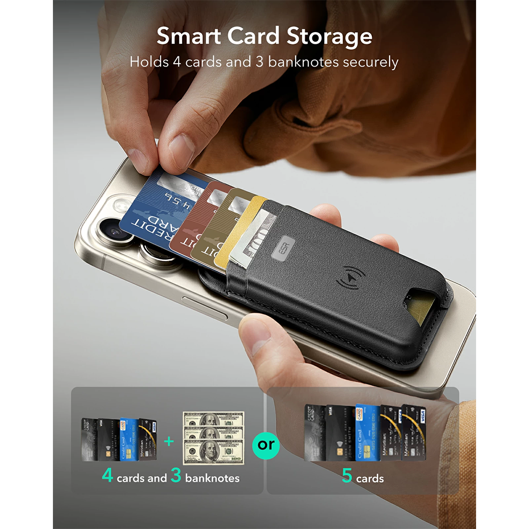 ESR - ที่เก็บบัตรติดหลังมือถือ รุ่น Geo Wallet Boost (HaloLock ...