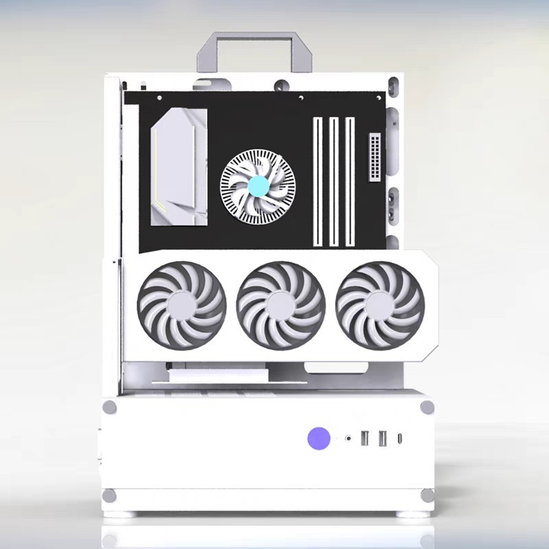 เคสแบบเปิด Open Type Computer Case Frame Vertical Chassis Shelf ATX MOD ...