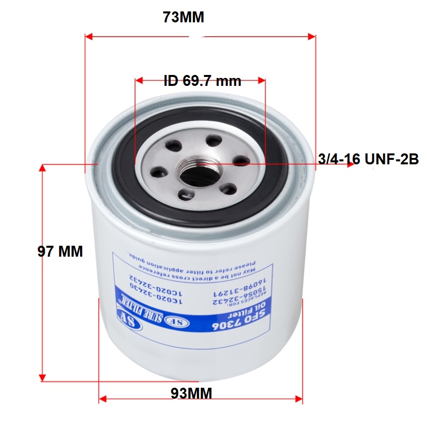 กรองน้ำมันเครื่องSURE FILTER SFO 7306 | Shopee Thailand