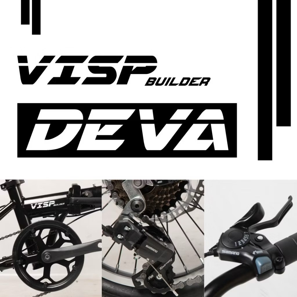 จักรยานพับได้ VISP DEVA 16" / 20" เฟรมอลูมีเนียม เกียร์ ชิมาโน่ 7 สปีด ดิสเบรค | Shopee Thailand