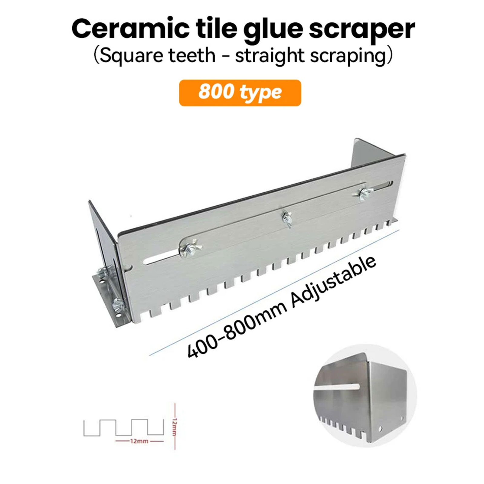 ถูกที่สุด ขนาดใหญ ่ Scraper Sawtooth Trowel Scraper กาว Scraper Mason ...