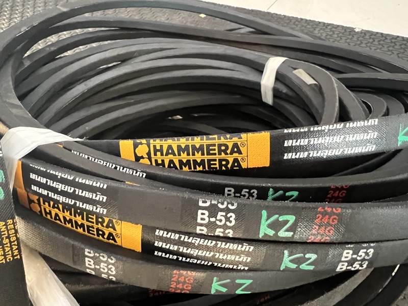 สายพาน HAMMERA ตราค้อน B40 B41 B42 B43 B44 B45 B46 B47 B48 B49 B50 B51 B52 B53 B54 เส้นใยเหนีว ...