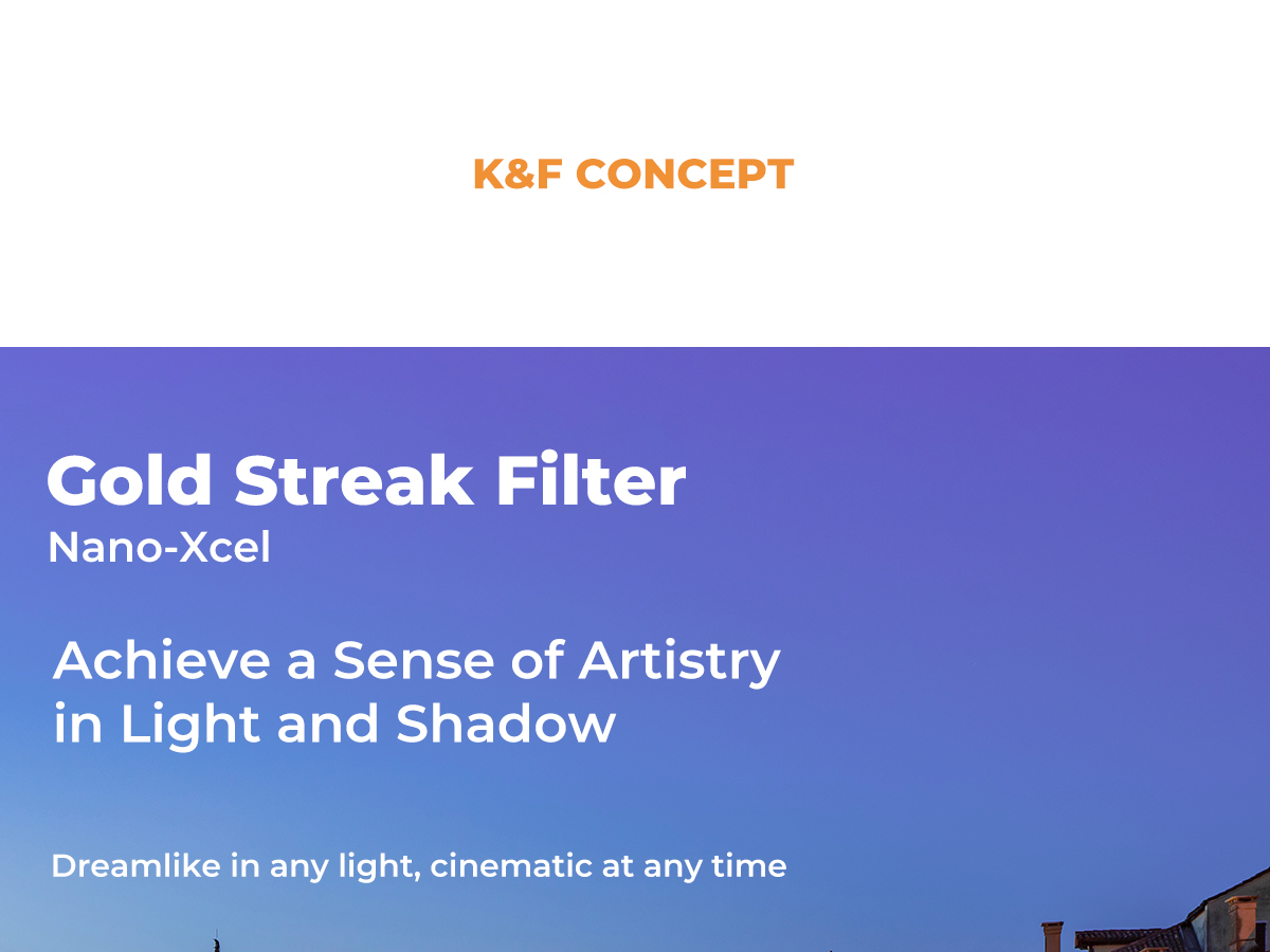 K&F CONCEPT Gold Brushed Filter ฟิลเตอร์สีทอง 2mm ขอบบาง สำหรับเลนส์ ...