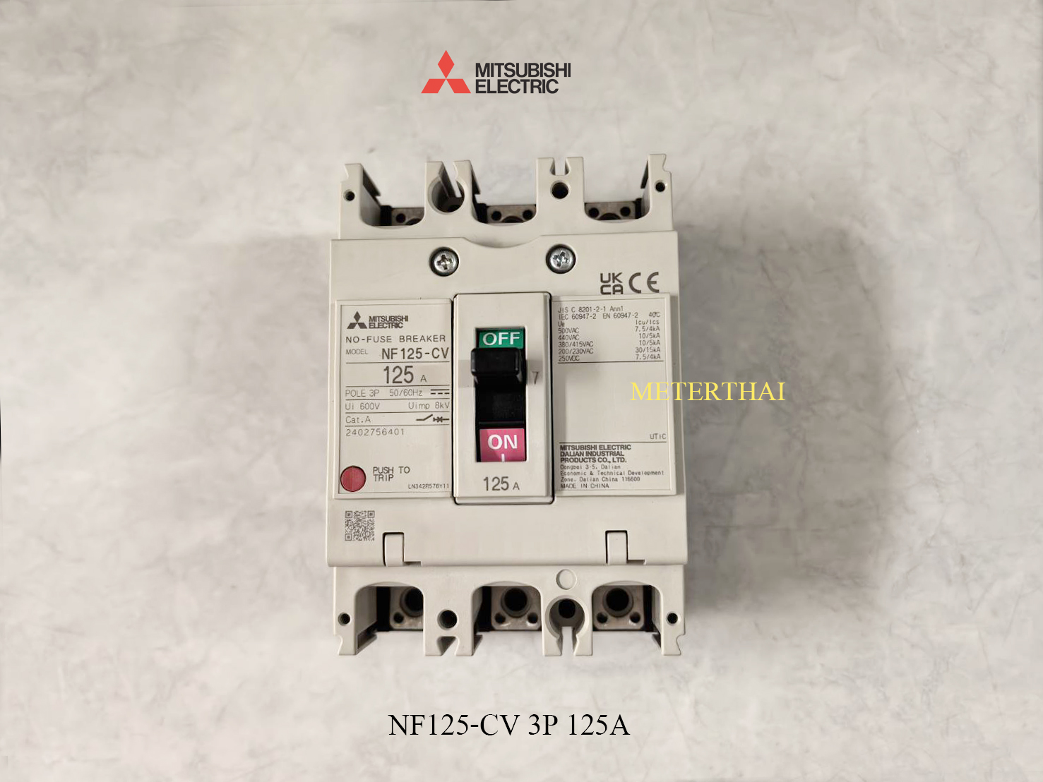 MITSUBISHI MCCB NF125-CV 3P 125A เบรคเกอร์มิตซูบิชิแท้ | Shopee Thailand