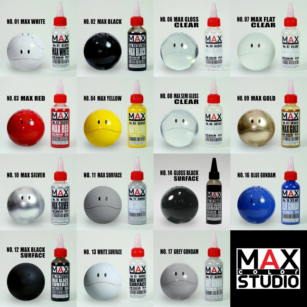 Max Color Gundam Color สีกันดั้ม สีเคลียใส สีอะคริลิคแลคเกอร์ สี ...