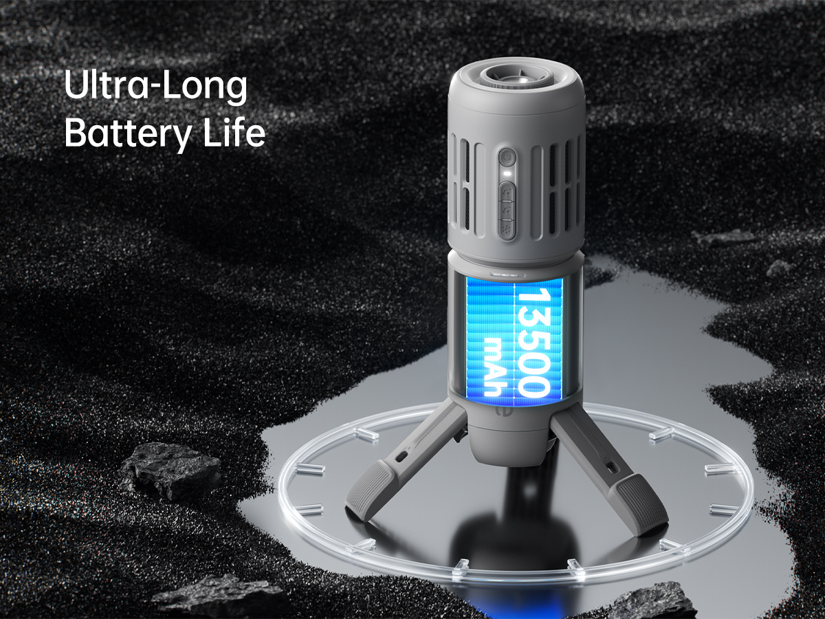 Jisulife Outdoor Fan Ultra1 Light Grey พัดลมเอ้าท์ดอร์พกพา ใช้งานได้ ...