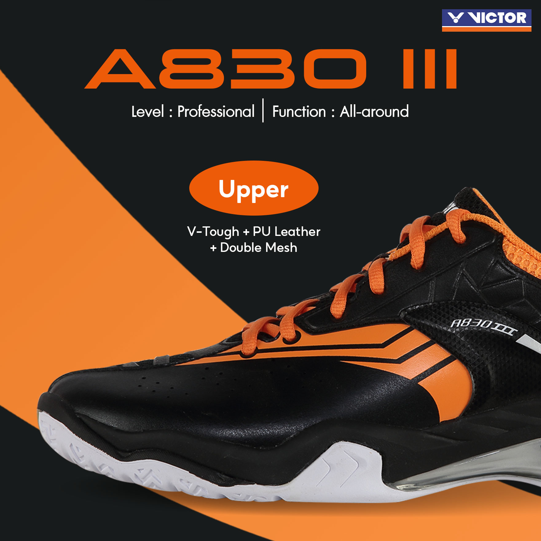 VICTOR รองเท้ากีฬาแบดมินตัน รุ่น A830 III | Shopee Thailand