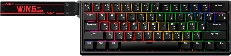 Aula Win 60/68HE HERO68/84 HE 8K Hz คีย์บอร์ดสวิตช์แม่เหล็ก RGB (SOCD ...
