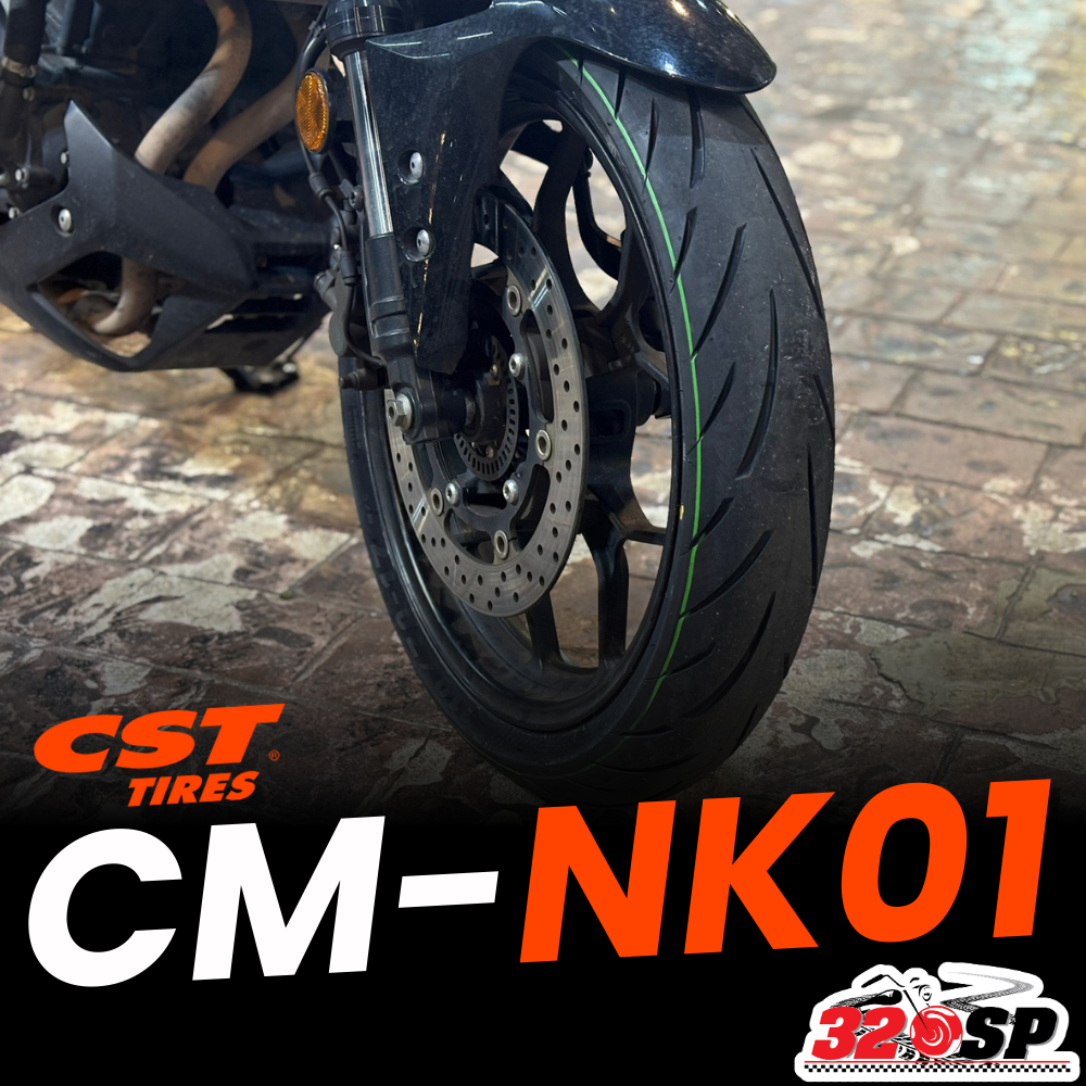 แถมฟรี!! จุ๊ปลม CST รับประกัน 3 ปี ยาง CST CM-NK01 สำหรับ CB150R/ CB250R/ CB300R /NINJA400/ Z400 ...