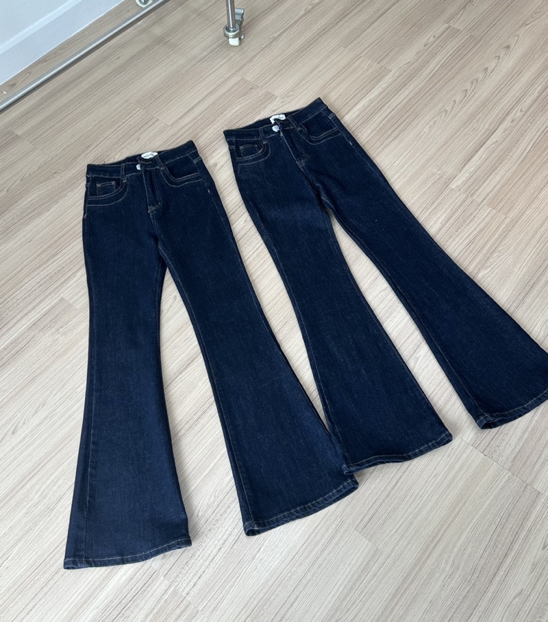 MEENNY CLOSET| MN21 กางเกงขาม้าวินเทจสีวินเทจ navy blue jeans ป้าย Meenny | Shopee Thailand