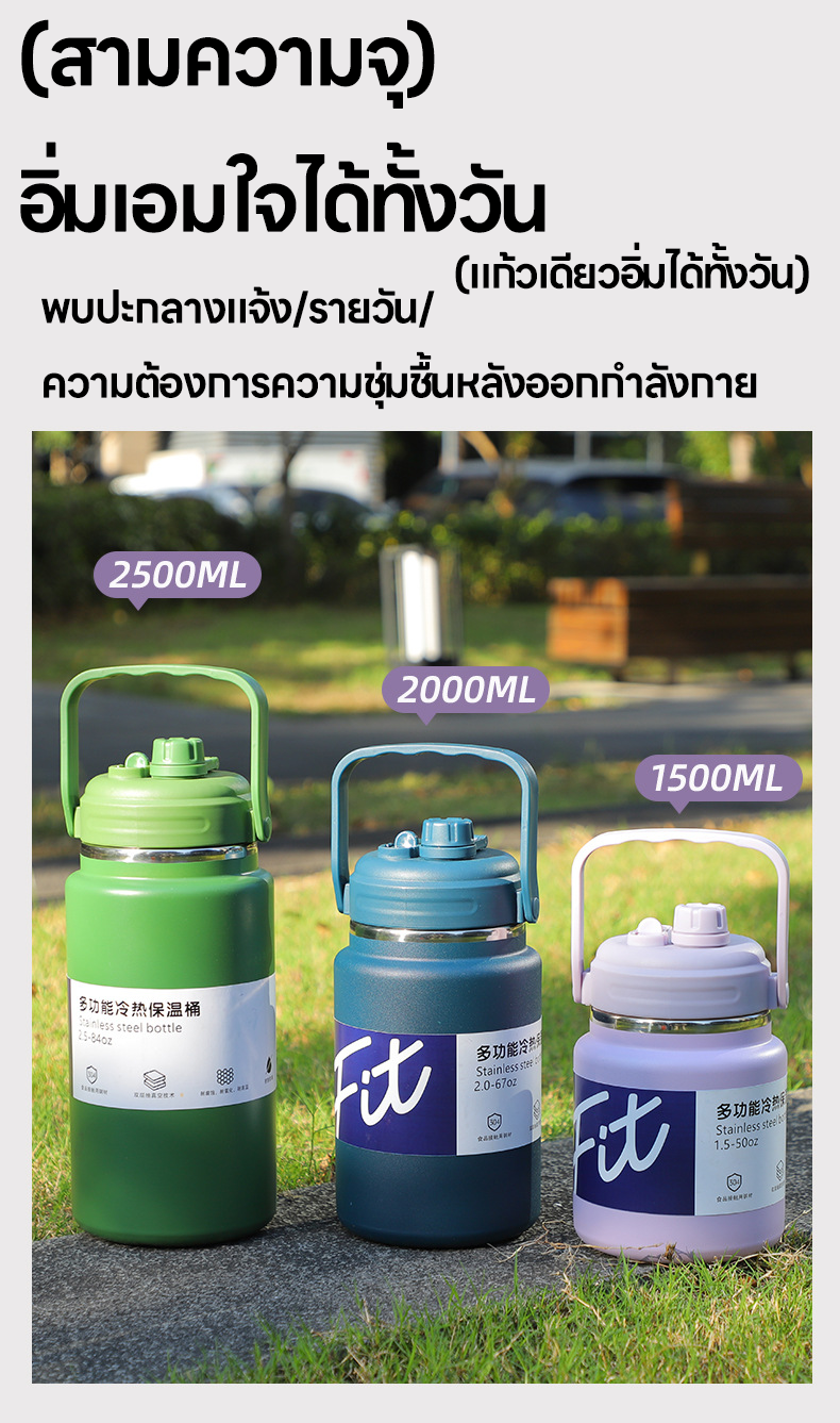 304 Stainless Steel Vacuum Flask - 1.5L/2L/2.5L, Leakproof & Portable ...