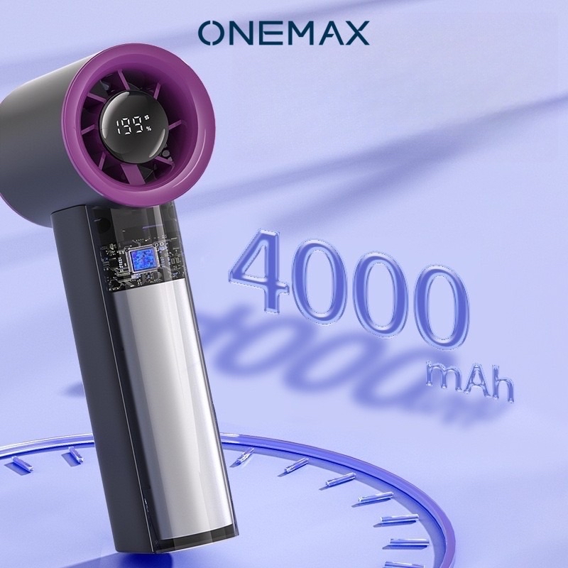 ONEMAX พัดลมมือถือพกพา ปรับได้199ระดับ แบต4000mAh | Shopee Thailand