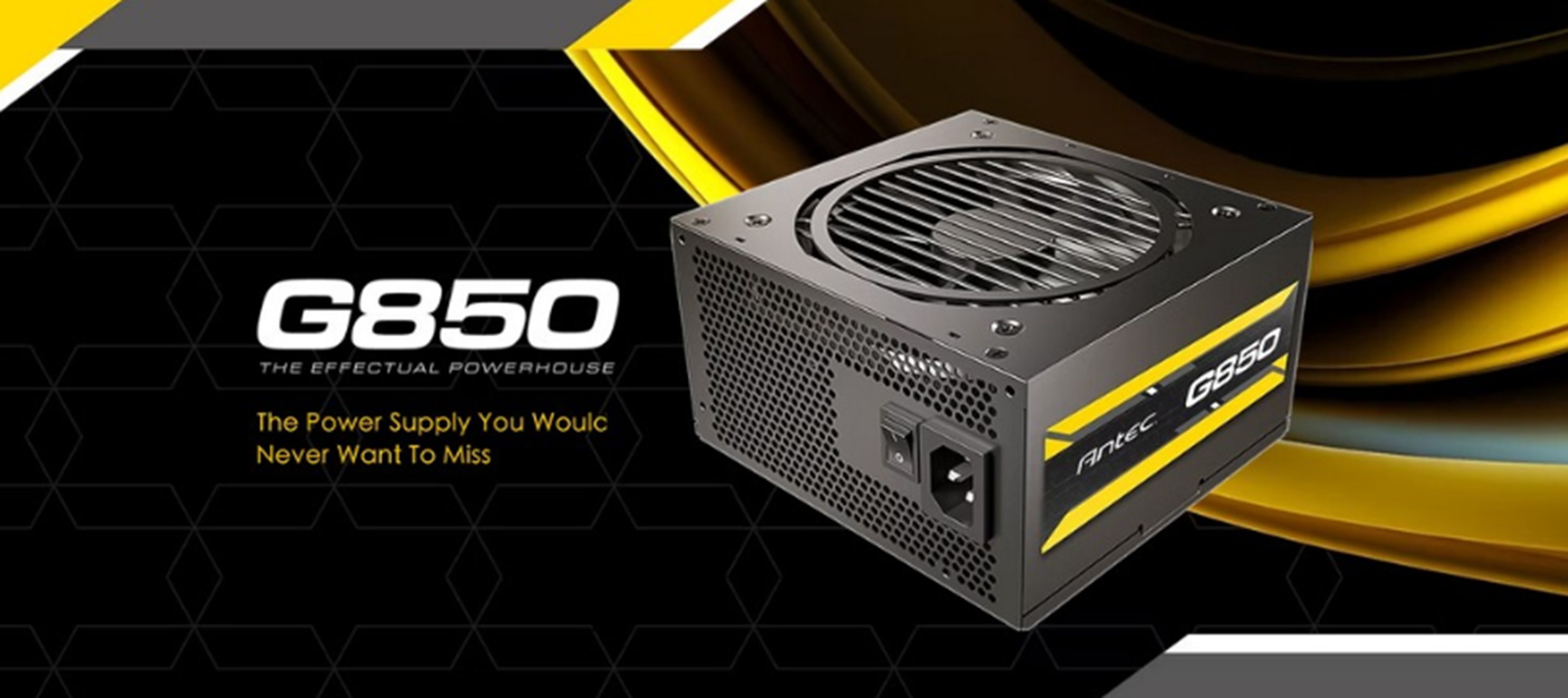 POWER SUPPLY (อุปกรณ์จ่ายไฟ) ANTEC ATOM G850 - 850W 80 PLUS GOLD BLACK ATX- ของแท้ประกันศูนยื 5 ...