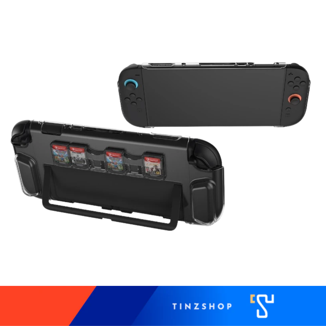 [Switch2] Tinzshop Nintendo Switch 2 DOBE TNS-3155 เคสใสแข็งแรง ป้องกันรอย กันตก มีช่องเก็บเกม 6 ...