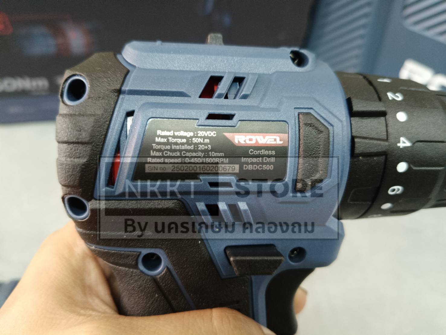 DBDC500 ROWEL สว่านกระแทกไร้สาย (พร้อมแบตเตอรี่) รุ่น RW-PT-DBDC500 20โวลต์ ของแท้ | Shopee Thailand