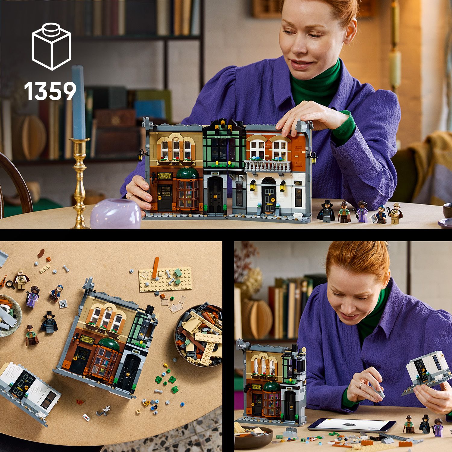 LEGO Icons 10351 Sherlock Holmes: Book Nook (1359 Pieces) | Shopee Thailand