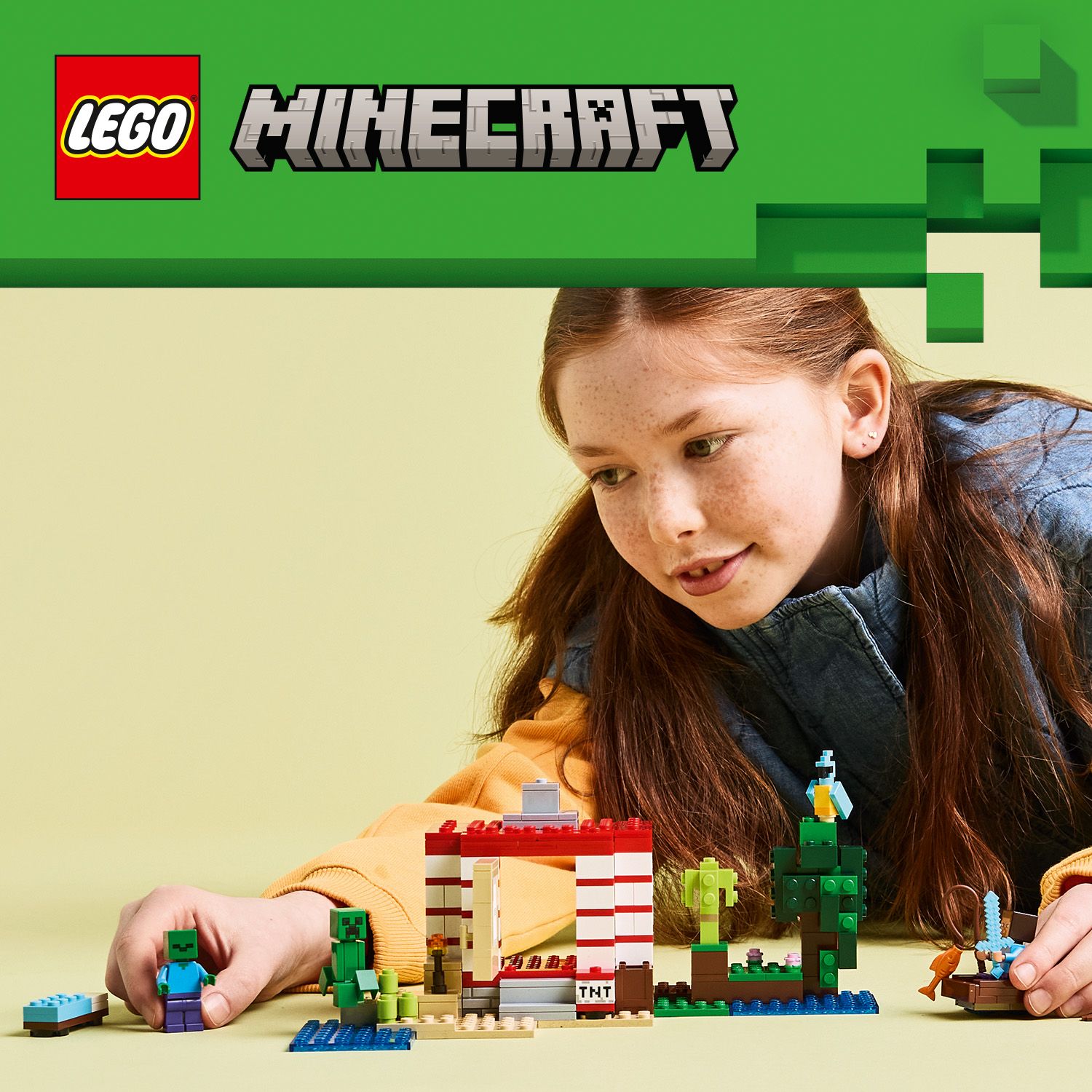 LEGO Minecraft 21275 The TNT Jungle House (287 Pieces) | Shopee Thailand