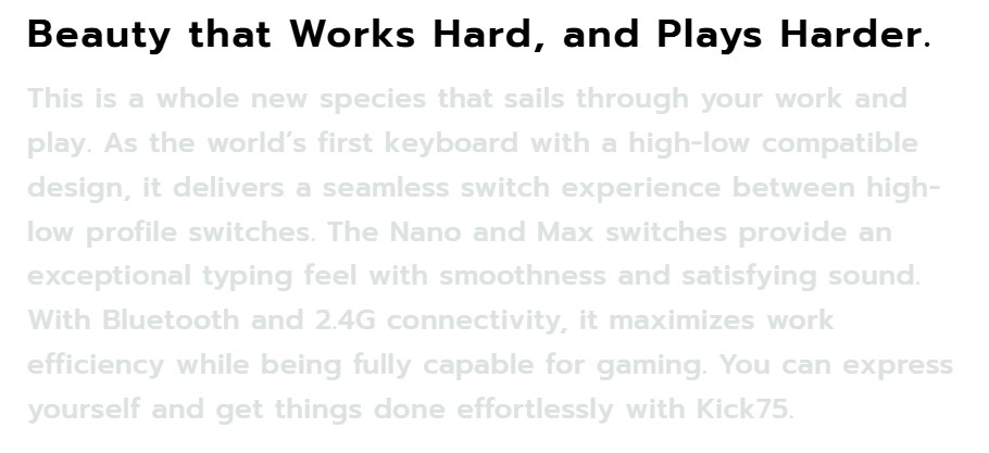 Nuphy Kick 75 Keyboard Hybrid Profile Wireless Mechanical Keyboard ...