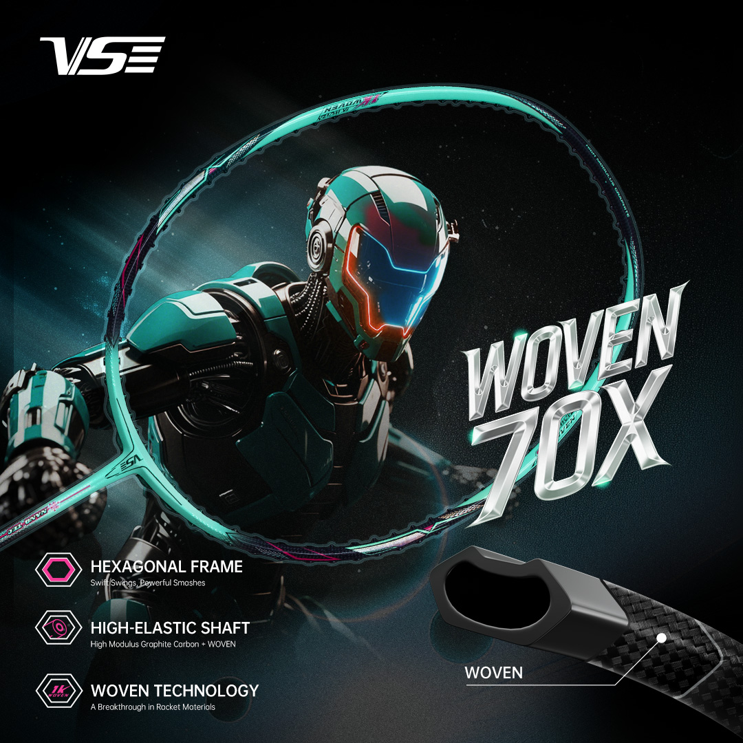 VS ไม้แบดมินตัน รุ่น Ultra woven 70x แถมกริป+เอ็น+ซอง | Shopee Thailand