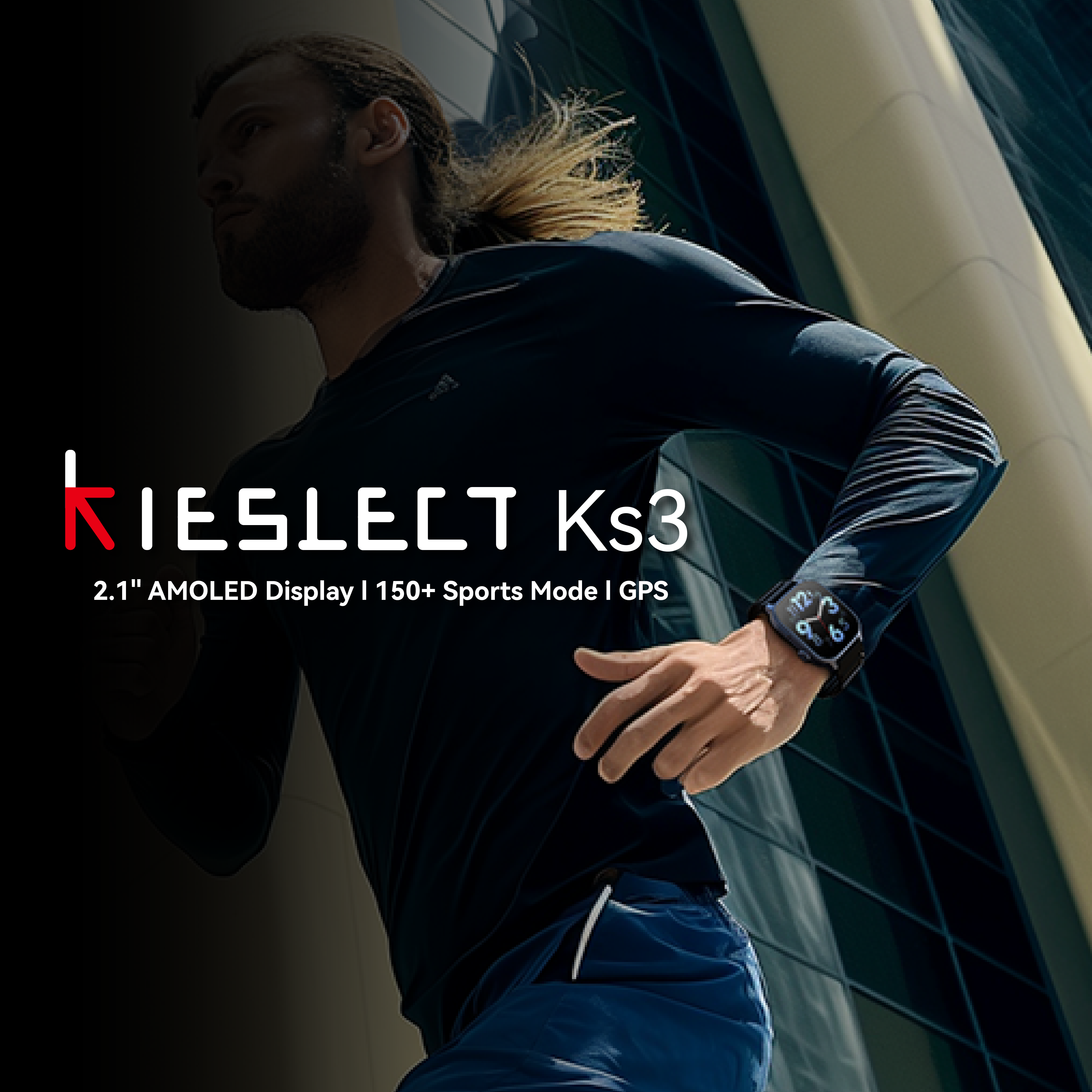 [ลดเหลือ 1752] Kieslect KS3 / KS3 Elite สมาร์ทวอทช์ หน้าจอ AMOLED 2.1 นิ้ว Refresh Rate 60Hz มี ...