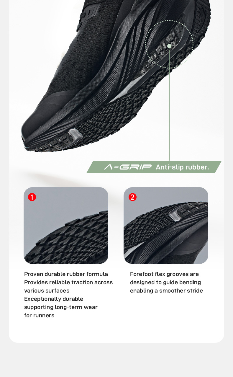 ANTA FLOAT PG7 รองเท้าวิ่งคุชชั่นผู้ชาย 2E Widefoot รองเท้ากีฬา ...