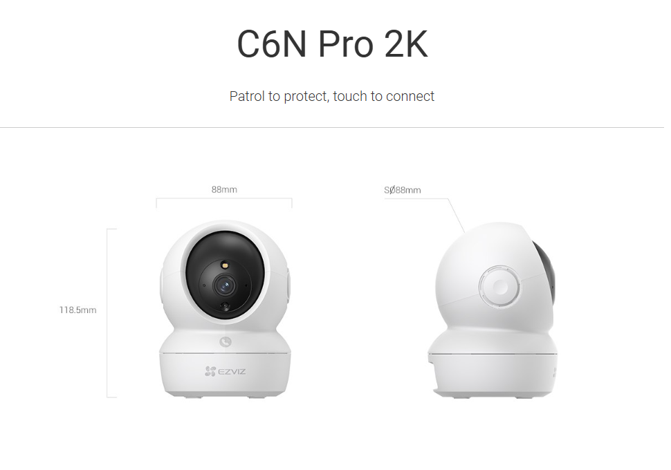 Ezviz เซ็ตสุดคุ้ม รุ่น C6N Pro 2k (3MP) Smart Wi-Fi PT Camera :+ X5S ...