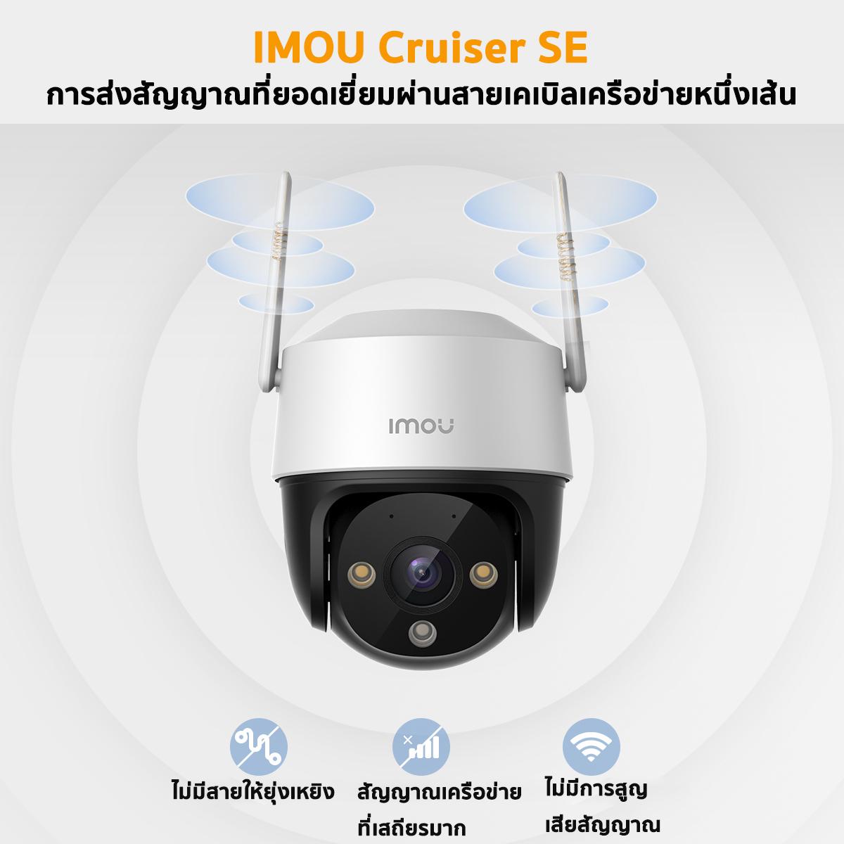 IMOU กล้องวงจรปิดไร้สายรุ่น S51FEP Cruiser SE 5MP กล้องหมุนได้360องศา ...