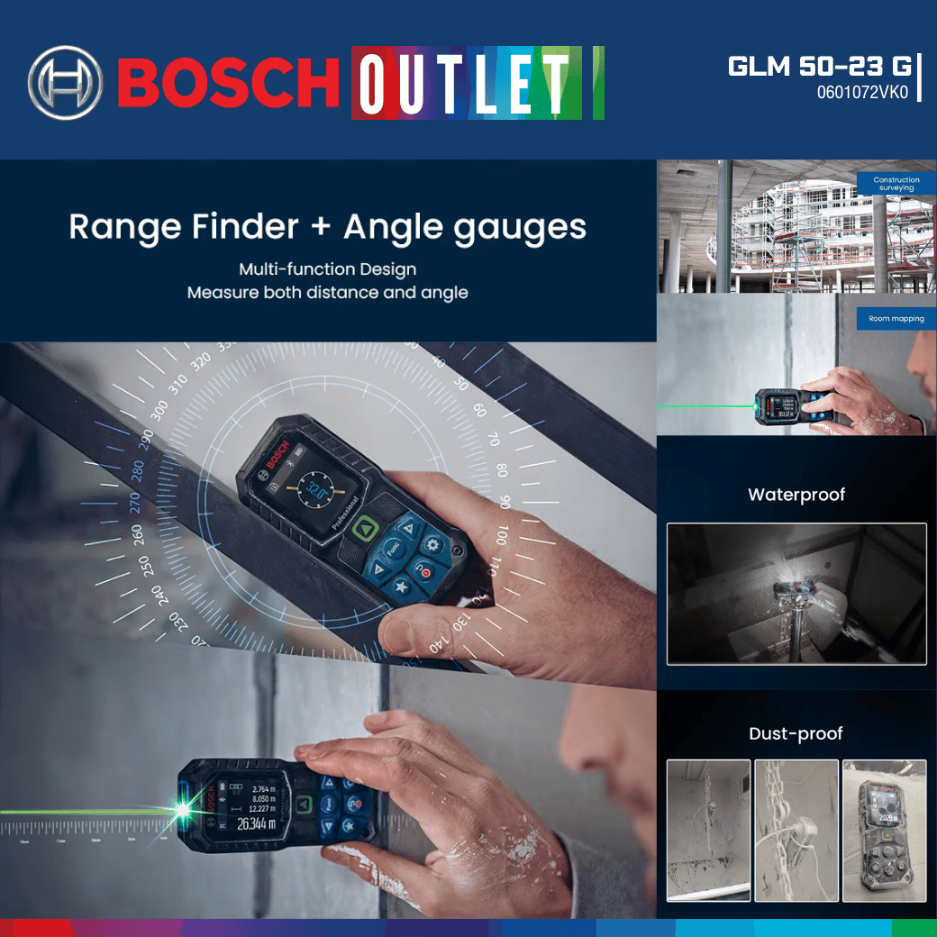 BOSCH GLM 50-23 G เครื่องวัดระยะเลเซอร์ 50 #0601072VK0 | Shopee Thailand