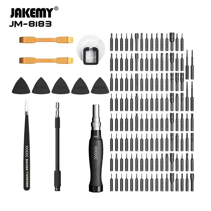 JAKEMY JM-8183 Precision Screwdriver Toolbox 145 in 1 With Accessories ...