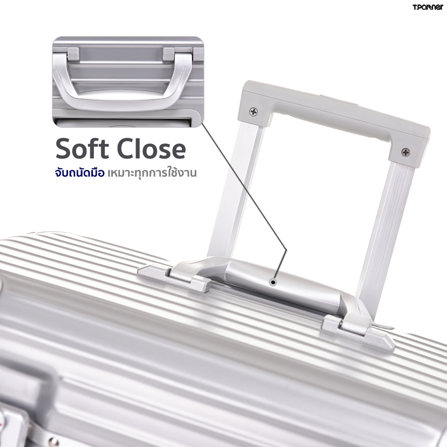 Tpartner แท้(ประกัน3ปี) กระเป๋าเดินทางล้อลาก Pilot PC+ABS โครงอลูมิเนียม ใส่ Laptop กล้องถ่ายรูป ...