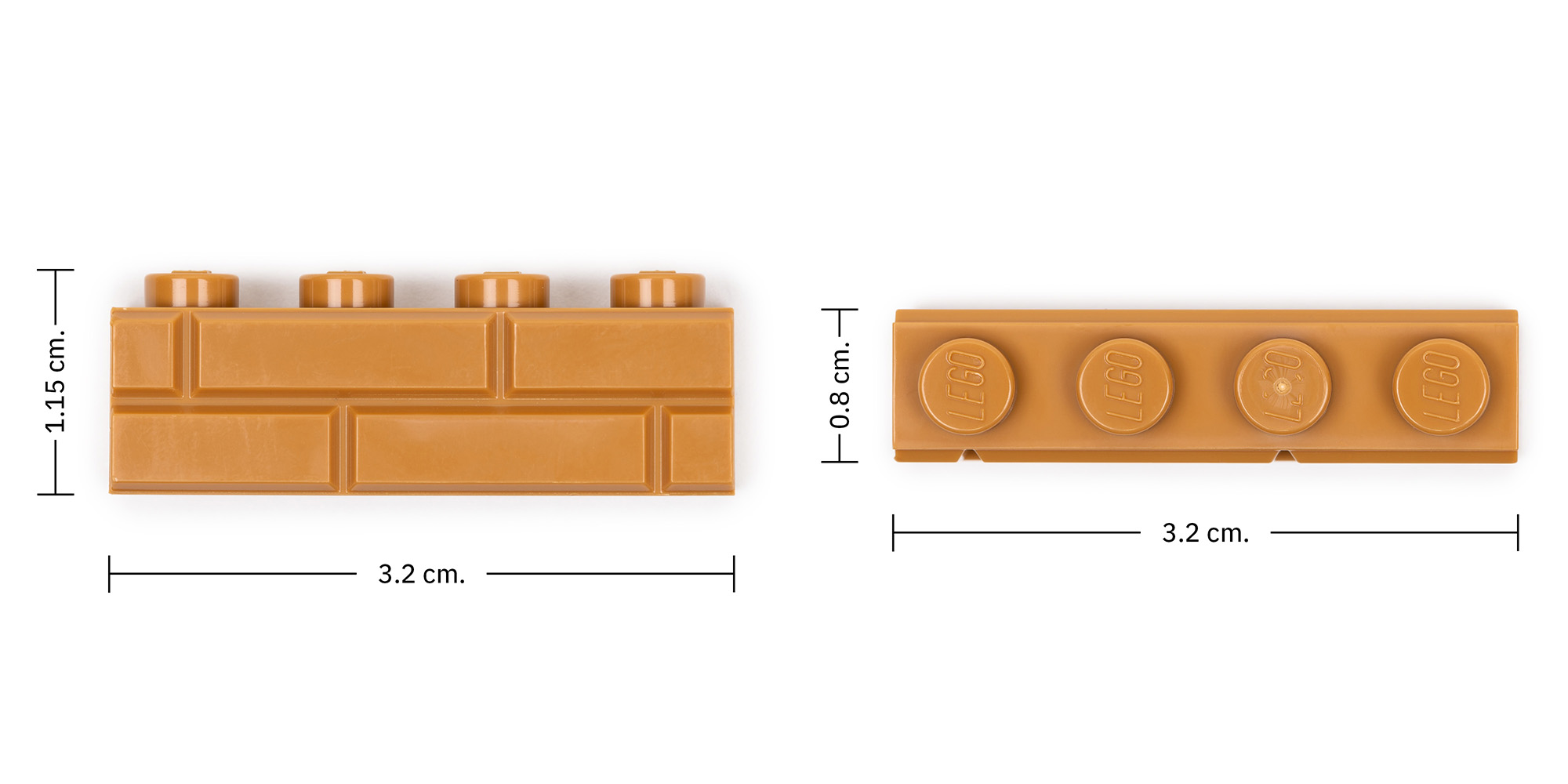 ชิ้นส่วน อะไหล่ เลโก้ Lego Part No. 15533, Brick, Modified 1 x 4 with ...