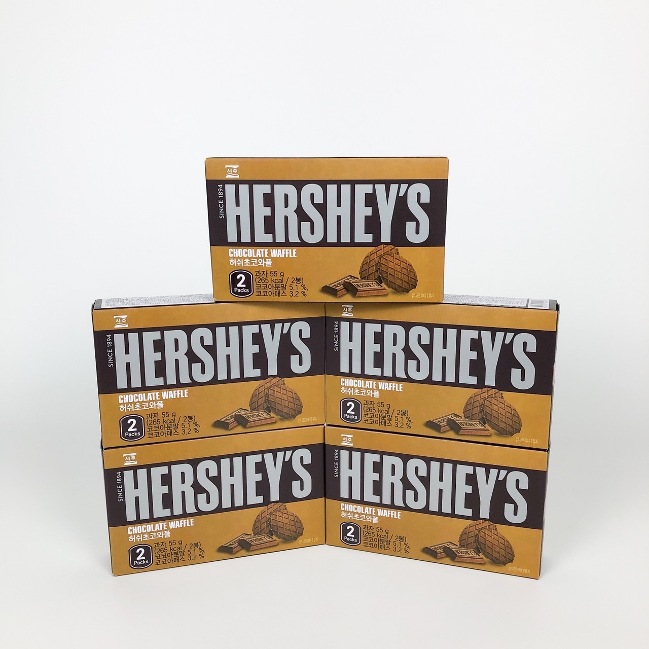 วาฟเฟิลเกาหลี HERSHEY'S WAFFLE 55g วาฟเฟิลอบกรอบ 와플 ขนมเกาหลี | Shopee Thailand
