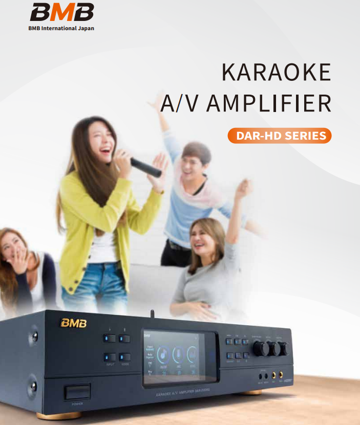 BMB DAR-200HD Mixing Amp 200 Watt X 2 CH เพาเวอร์แอมป์คาราโอเกะ 200 วัตต์ 2 ชาแนล ของแท้ ประกัน ...