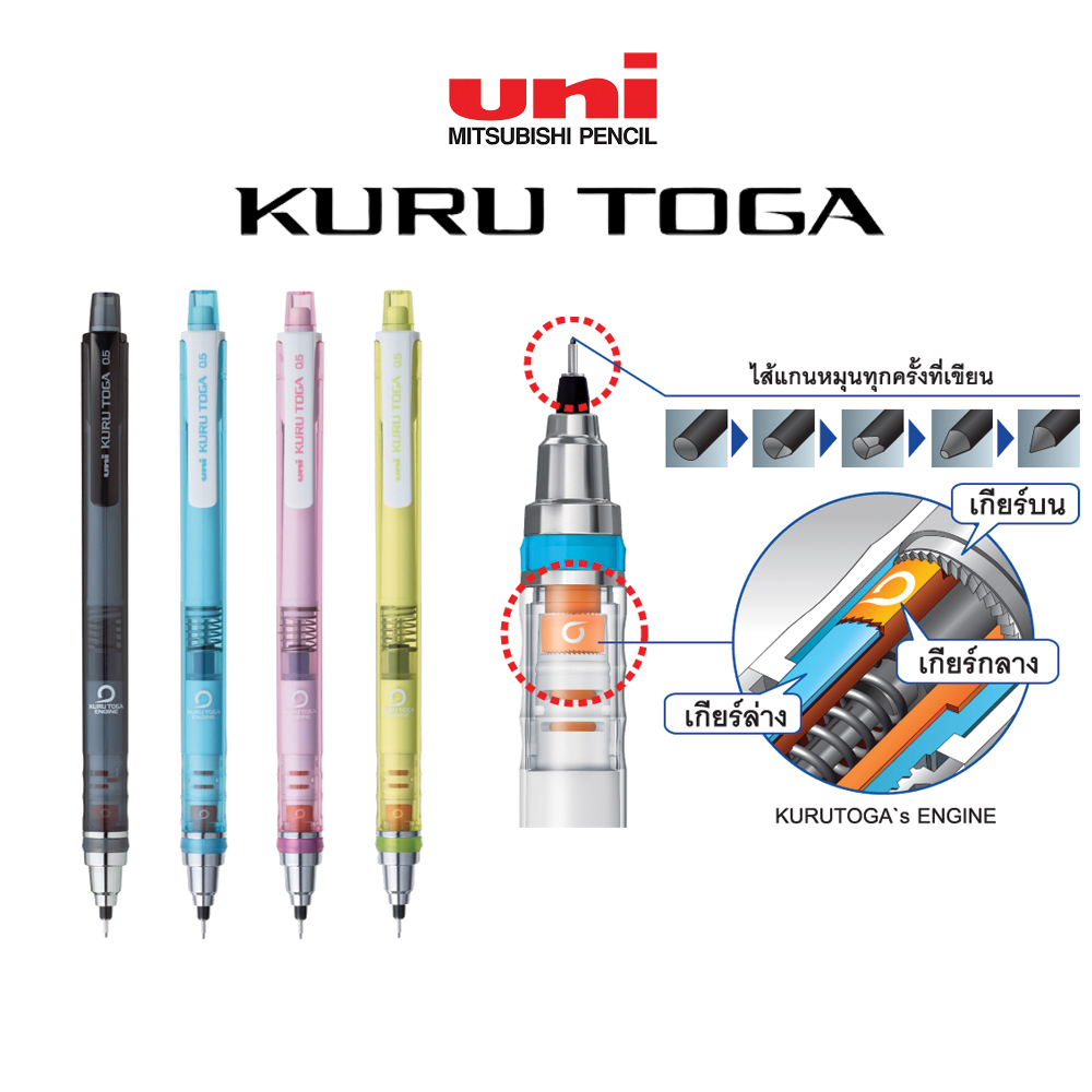 ดินสอกด ดินสอกดเหลาไส้ Uni KURU TOGA รุ่น M5-450T ขนาด 0.5mm. (จำนวน 1 ด้าม) | Shopee Thailand