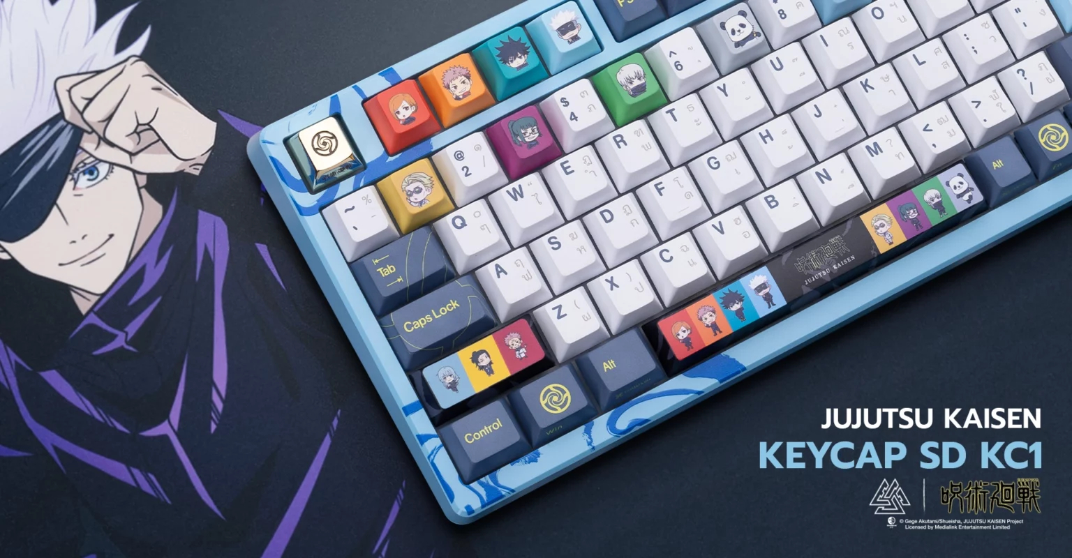 Set Keycap SD “EGA I JUJUTSU KAISEN” เซ็ทคีย์แคปตัวละครอนิเมะ JJK SD ...