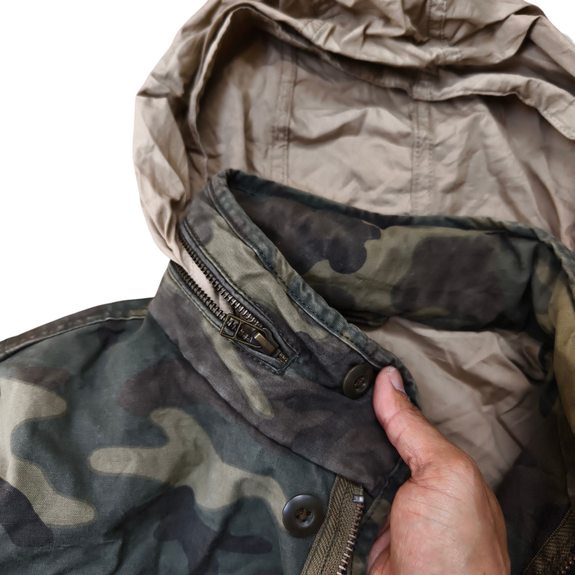 Gap Camo Hooded M-65 Military Jacket(M) รอบอก 43” | Shopee Thailand