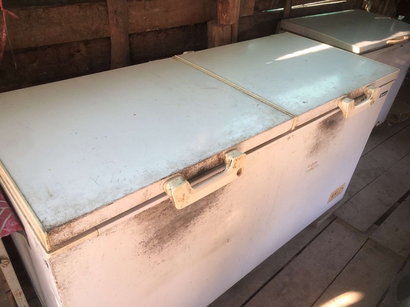 ขอบยางตู้แช่ฝาทึบยี่ห้อ SANDEN รุ่น SCF-0615 ยางศรกด 2 บานติดกัน ...