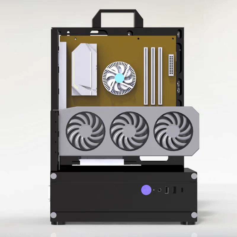 เคสแบบเปิด Open Type Computer Case Frame Vertical Chassis Shelf ATX MOD ...